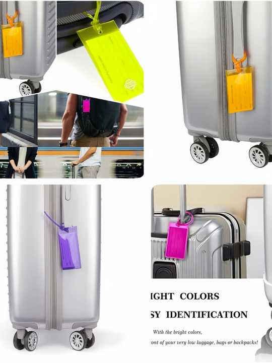 Customizable Soft PVC Luggage Tags - Perfect for Travel