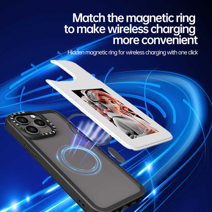 Magic Designer Smart Eink 4 Colors Display Screen NFC Phone Case Cover ...