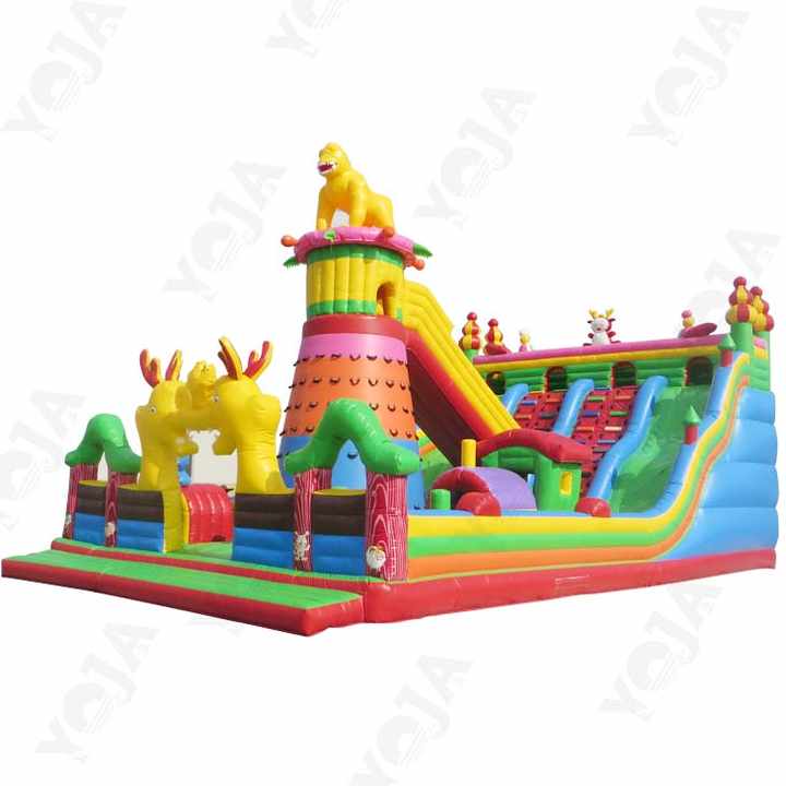 Inflatable Jungle Animal Funcity Inflatable Colorful Amusement Parks ...