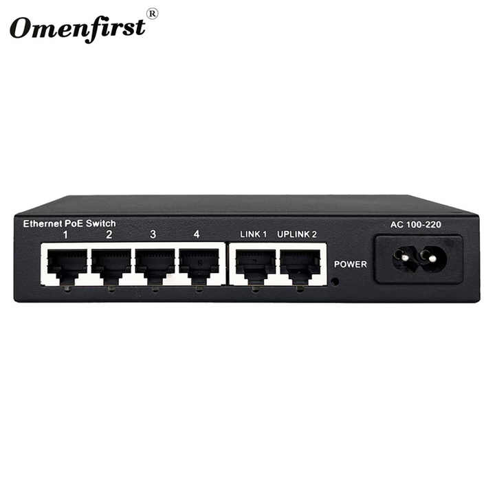 Fabriek Oem/Odm Poe Switch 4 8 16 24 Port 10/100M + 2Port Uplink 1000M Ethernet Fiber Switch Poe ...