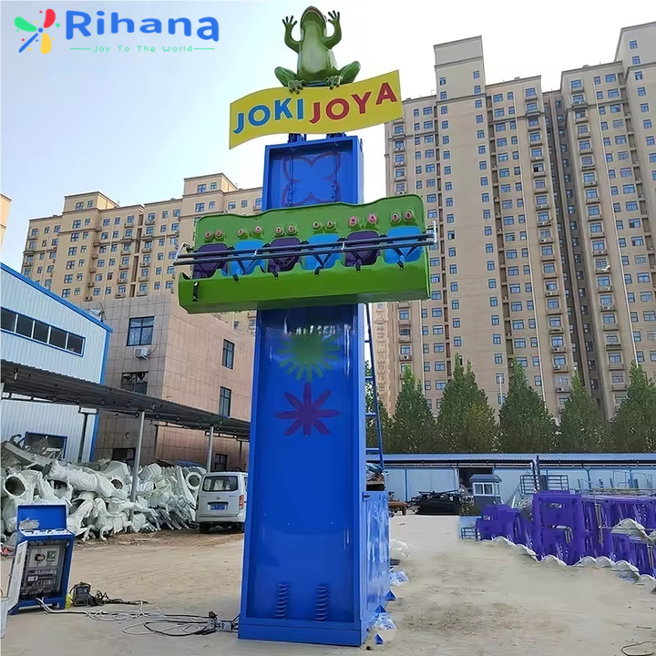 Outdoor Amusement Park Attraction Mini Free Fall Tower 6 Jumping Frogs ...