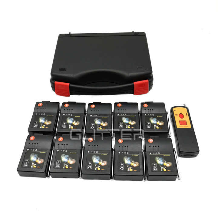 10 Cues Fireworks Firing System With Rapid Fire And Salvo Fire Function ...