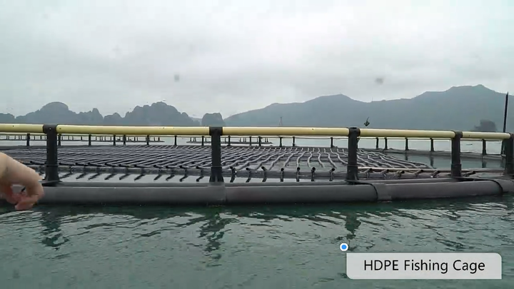Aquaculture Floating HDPE Bracket Pipe Fish Farming Pipe Cage Fish HDPE ...