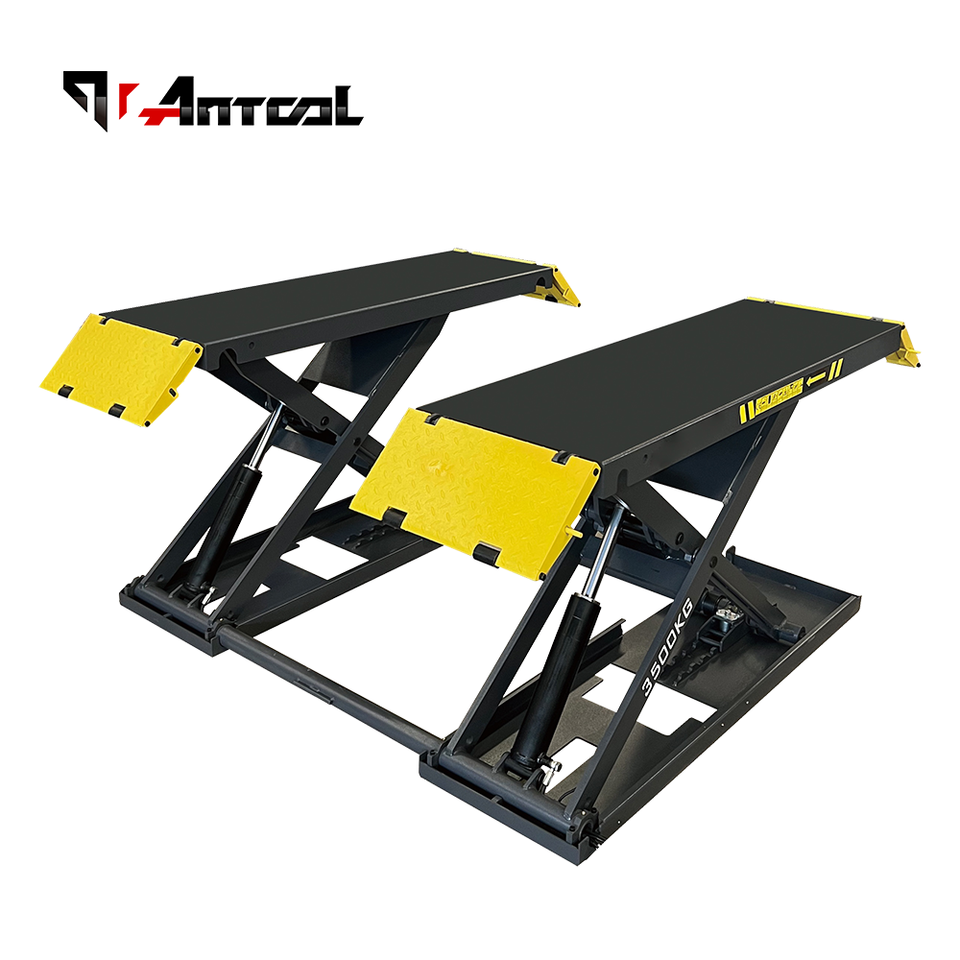 AnTool 3.5 Ton Scissor Lift 1.2M Electrical Lock Release Middle Rise ...