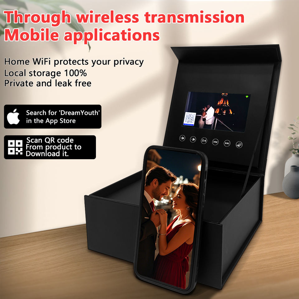 Customized 7 Inch Packaging Presentation LCD Screen Gift Box