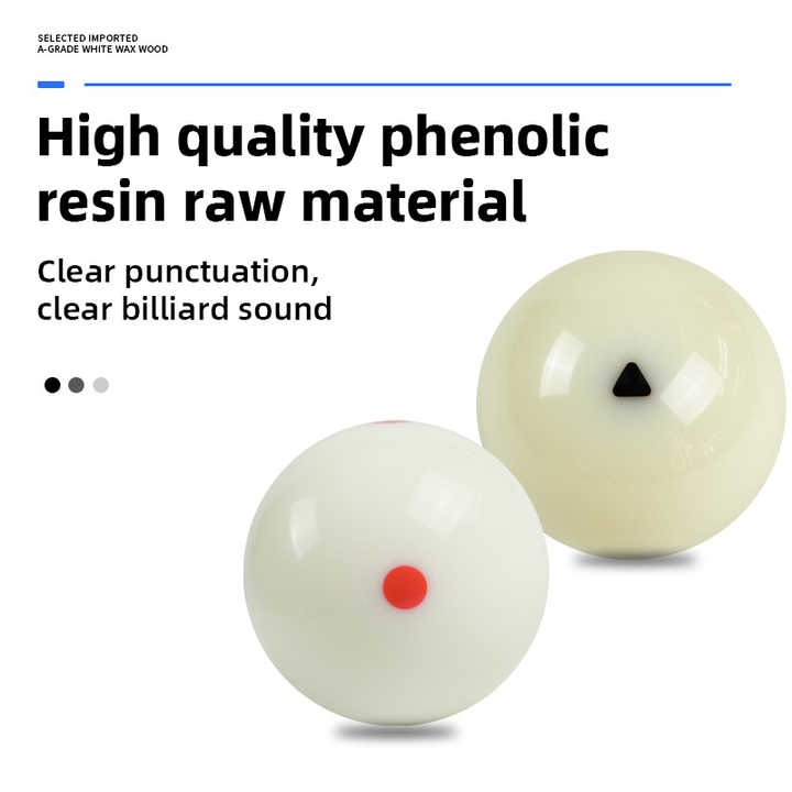 High Quality 57.2mm Resin Red Dotted Cue Ball for Pool Training Impact ...