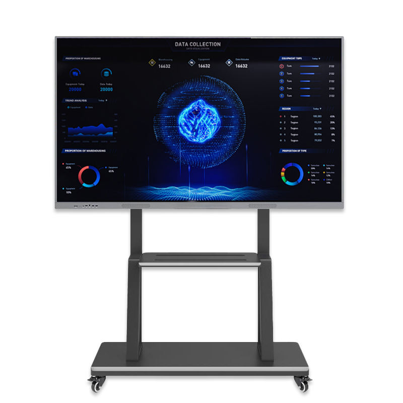 Touch Screen 20-Point IR Touch Interactive Flat Panel 4K HD Smart Board ...