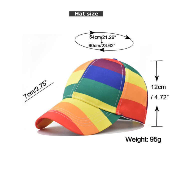 Fashion Lgbt Rainbow Gay Pride Flag Baseball Cap| Alibaba.com