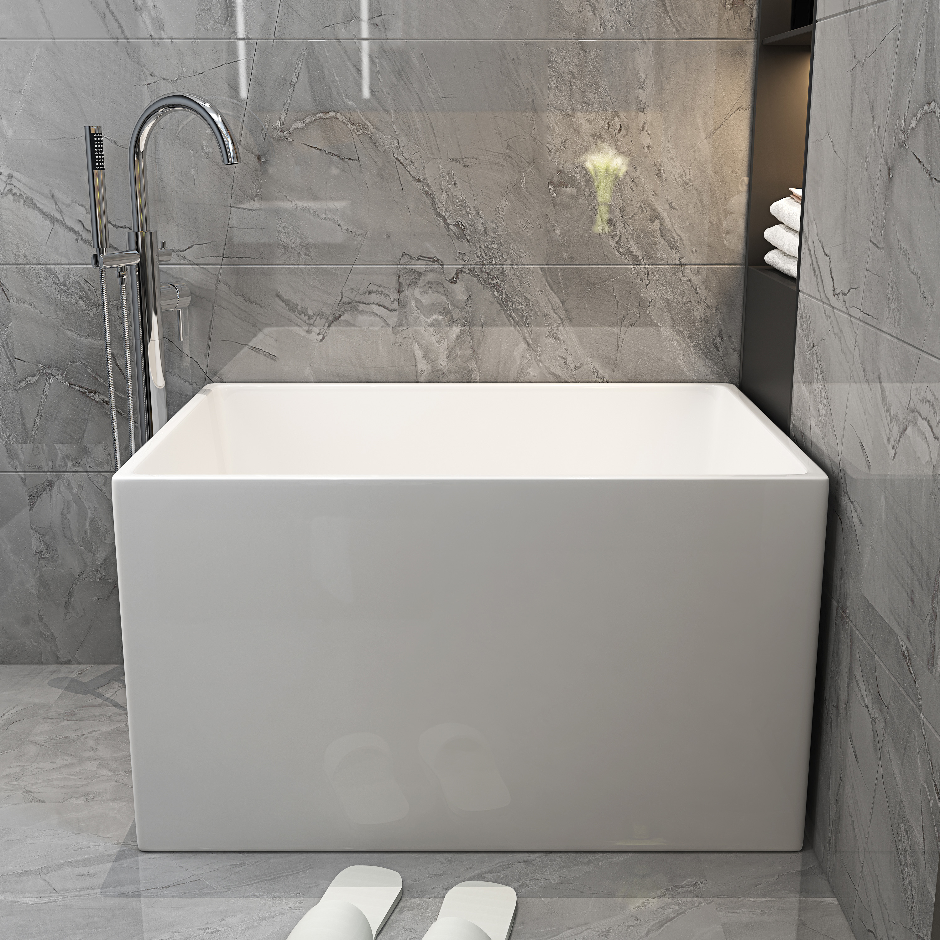 Small Bath - Small Bathtub - Modern Freestanding Design