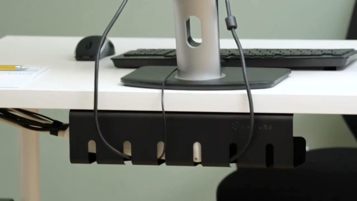 Wiring Cable Ducts Under Desk - Eco-Friendly Cable Management Tray ...