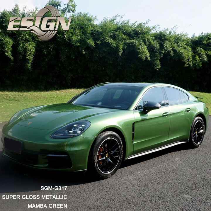 Mamba Green Super Gloss Metallic Car Wrap Full Auto Body Decorative ...