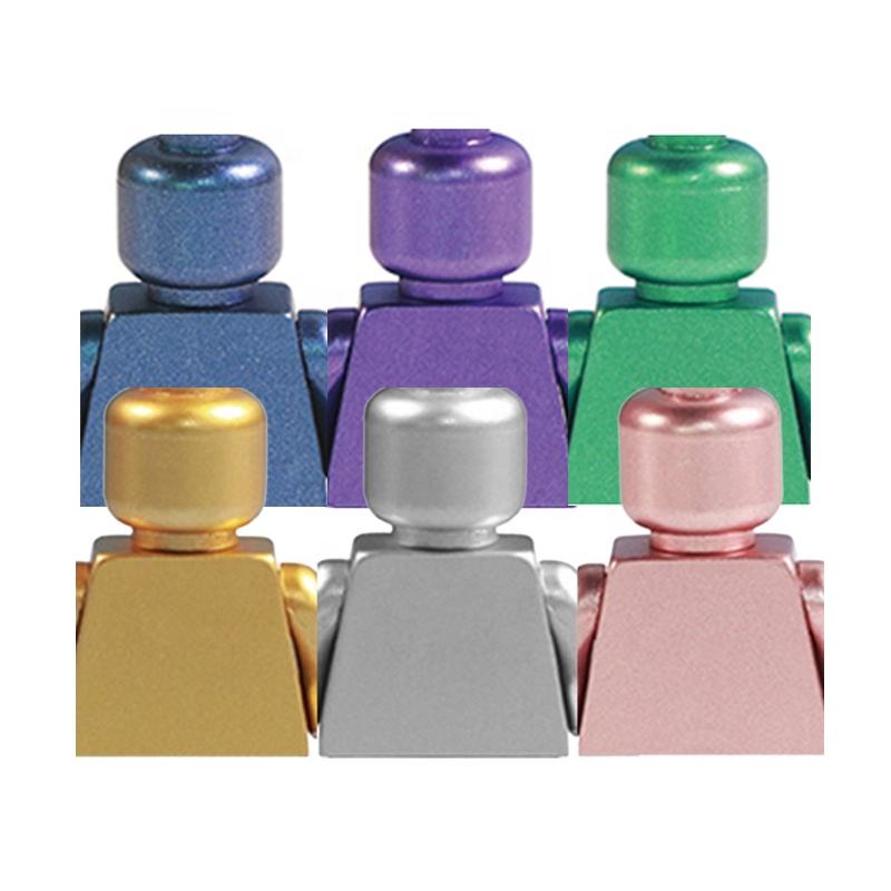 Custom OEM Metallic Solid Color Minifig Kids Action Figure Blank ...