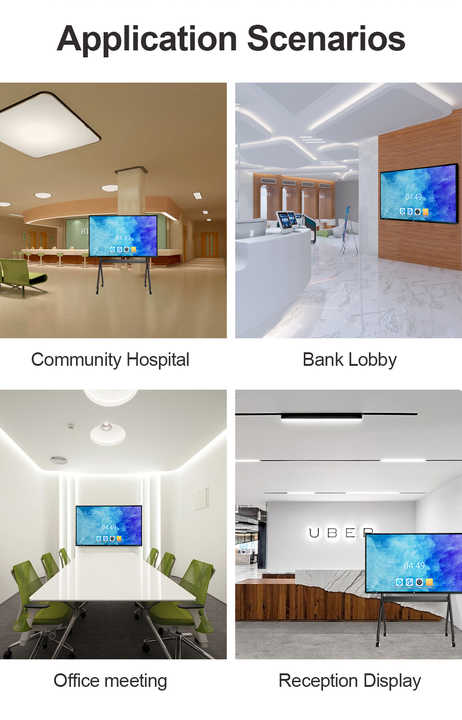 86-Inch Android 11 4K Anti-Glare Glass Interactive Board Touch ...