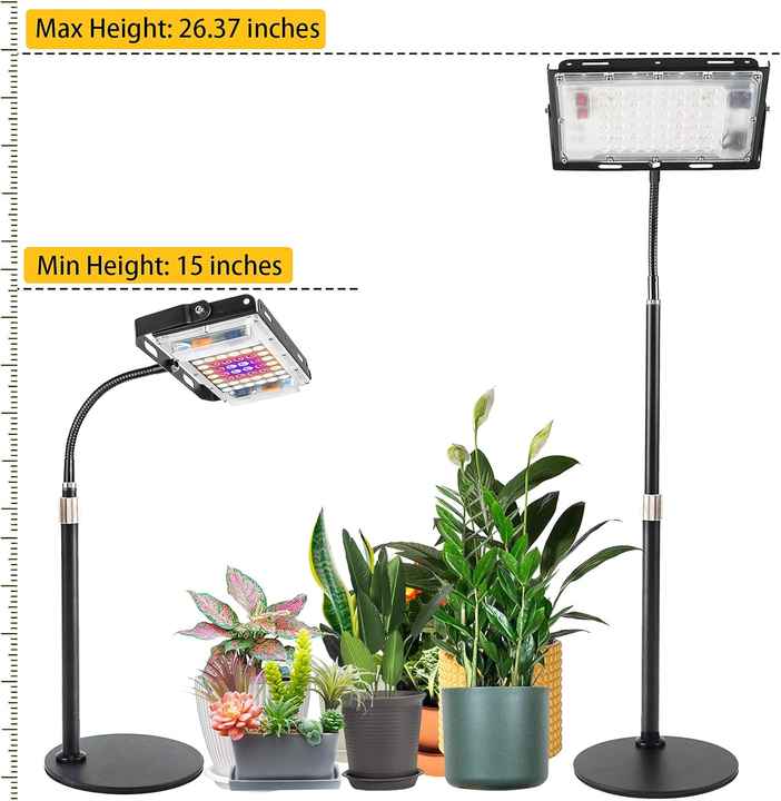 Hot Style Full Spectrum Grow Light with Tripod Stand Adjustable Indoor ...