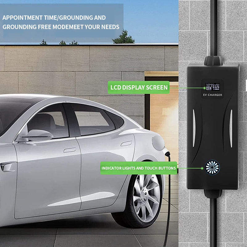 Tesla Portable EV Charger Customizable AC 3.5KW 16A 32A EVSE Ev Mobile ...