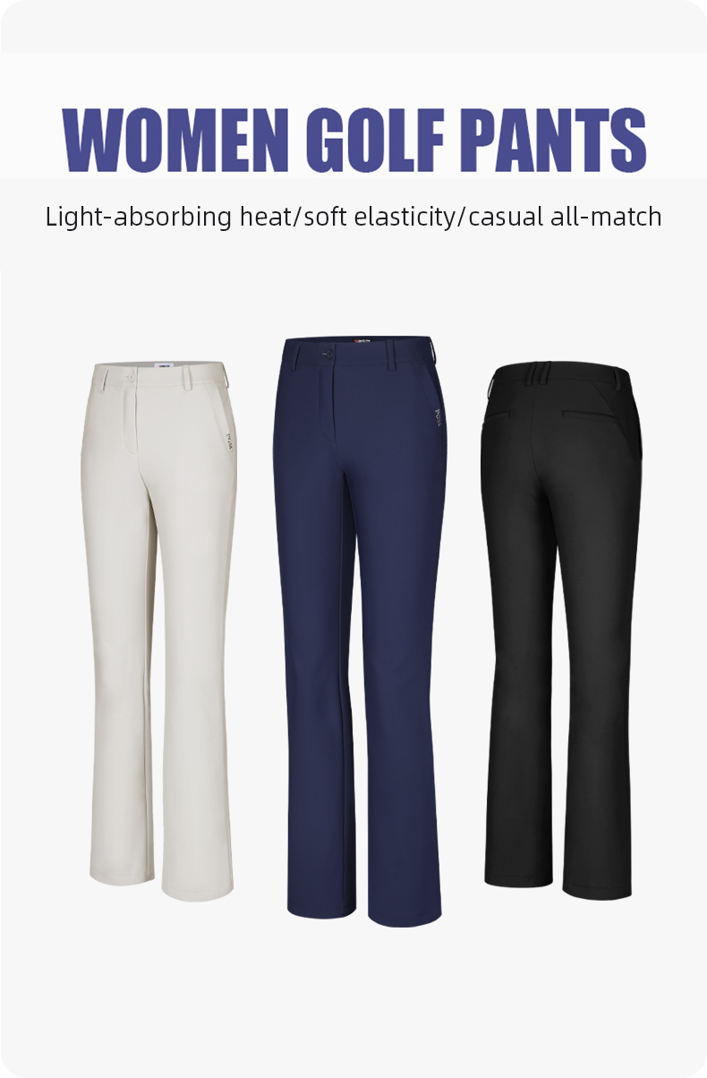 PGM KUZ134 ladies stretch golf pants oem winter women casual golf pants ...