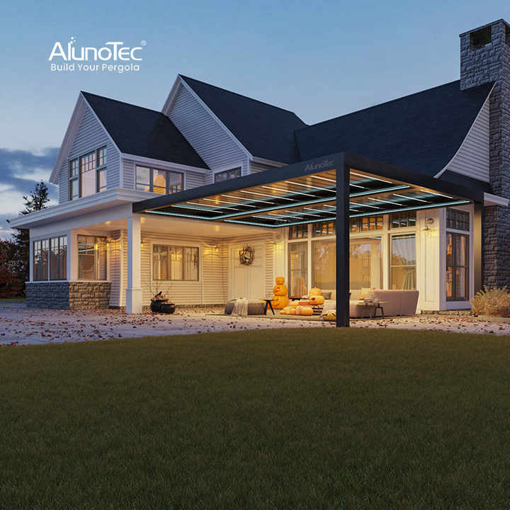Alunotec Pergo-Lux Louvered Motorized Pergola - Durable & Stylish