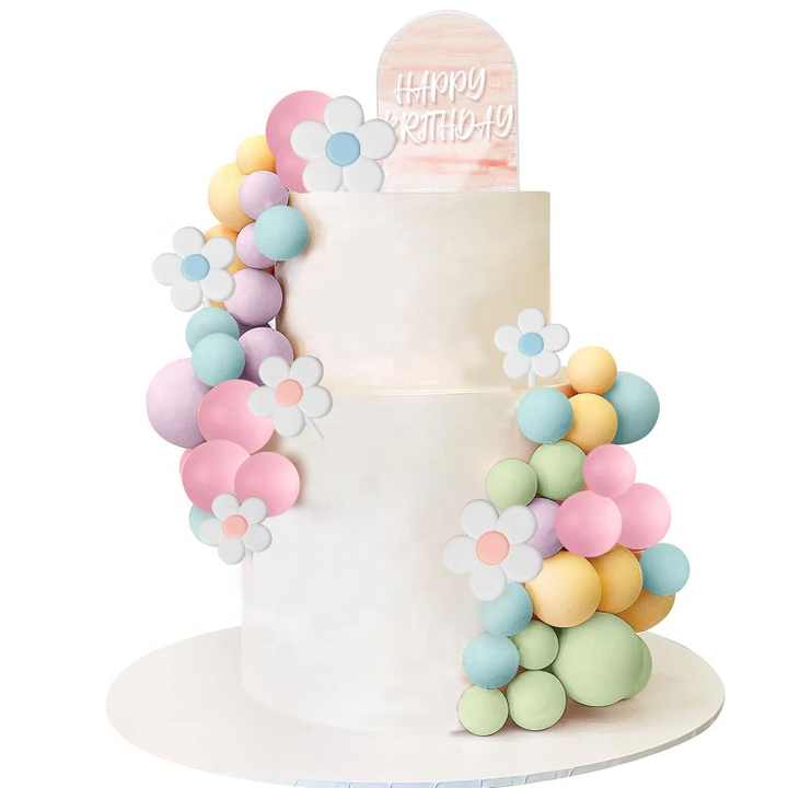 Retro Hippie Daisy Flower Cake Topper for Cake Decorating Boho Groovy ...