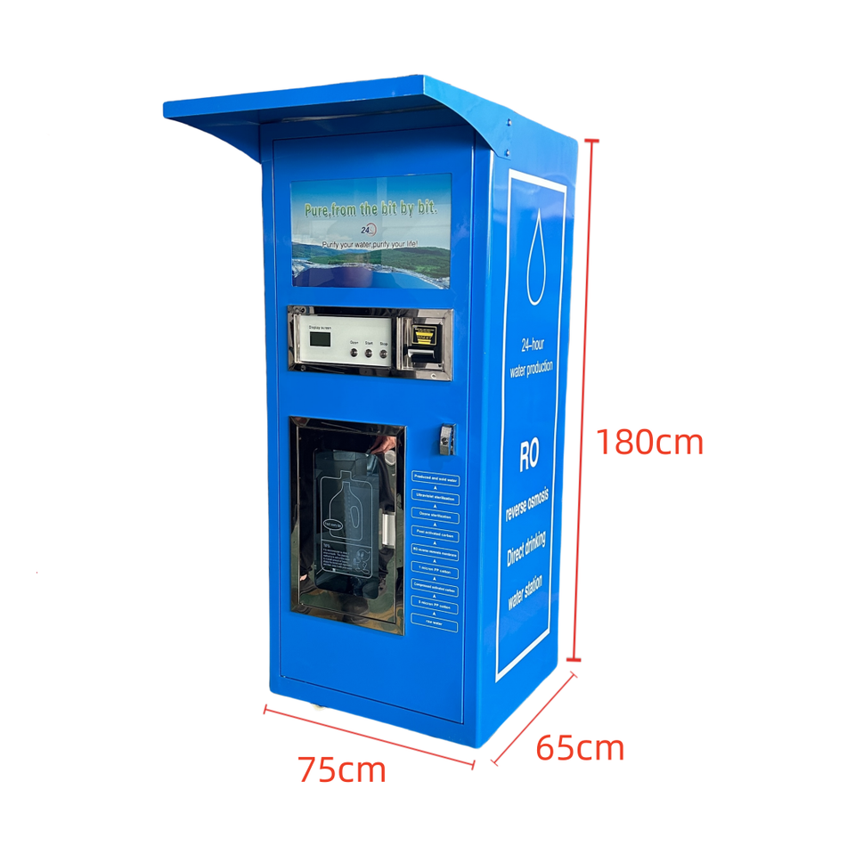 Self-Service Coin-Operated Reverse Osmosis 8-Stage Filtration Water ...