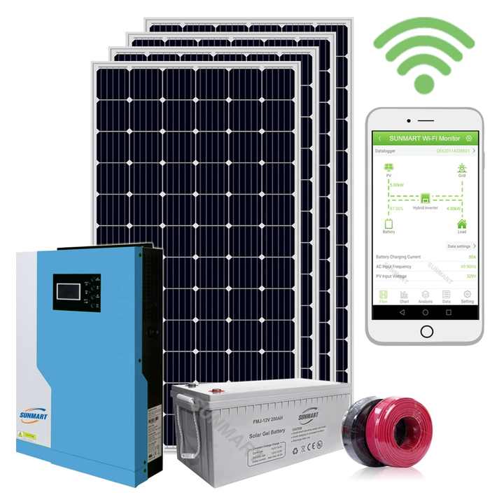 5kw off-Grid Solar System with Wifi Monitor - 25 Years Warranty