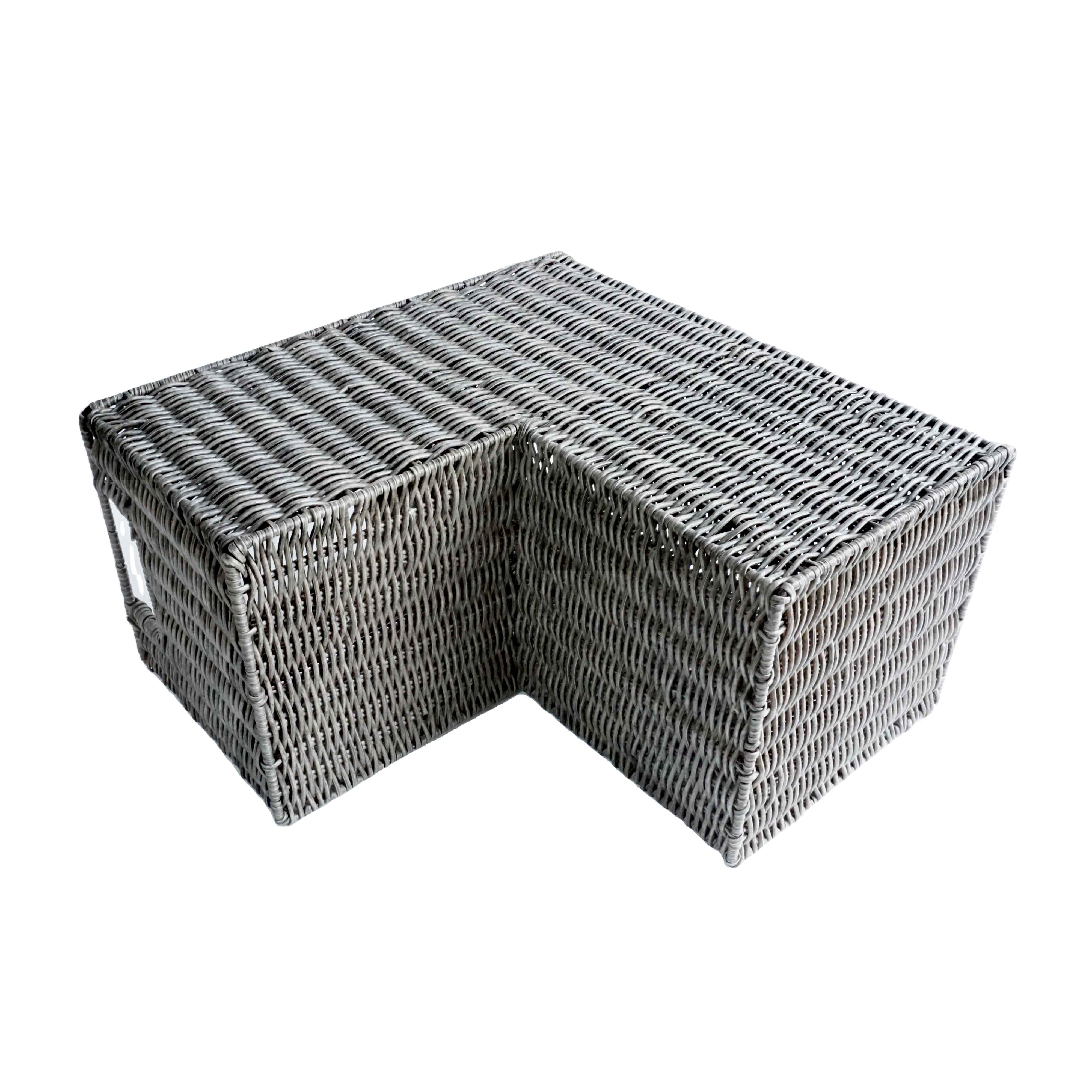 Durable Plastic Stair Baskets | Modern Design Storage