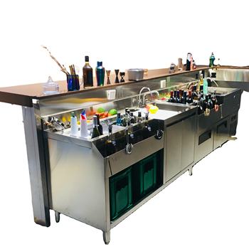 Stainless steel cocktail station bar equipment design for pub/bar/hotel ...