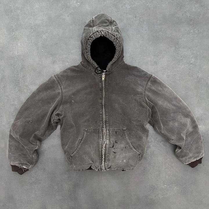 Custom Vintage Stone Wash Jacket - Heavyweight & Durable