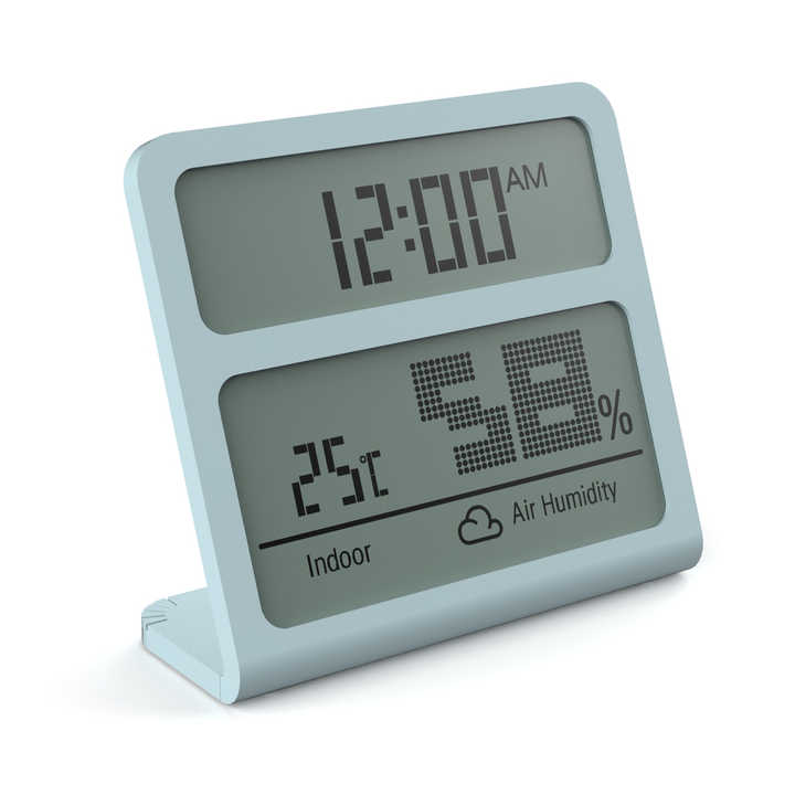 New Design Hot Sell Indoor Use Digital Thermo Hygrometer and Clock With ...
