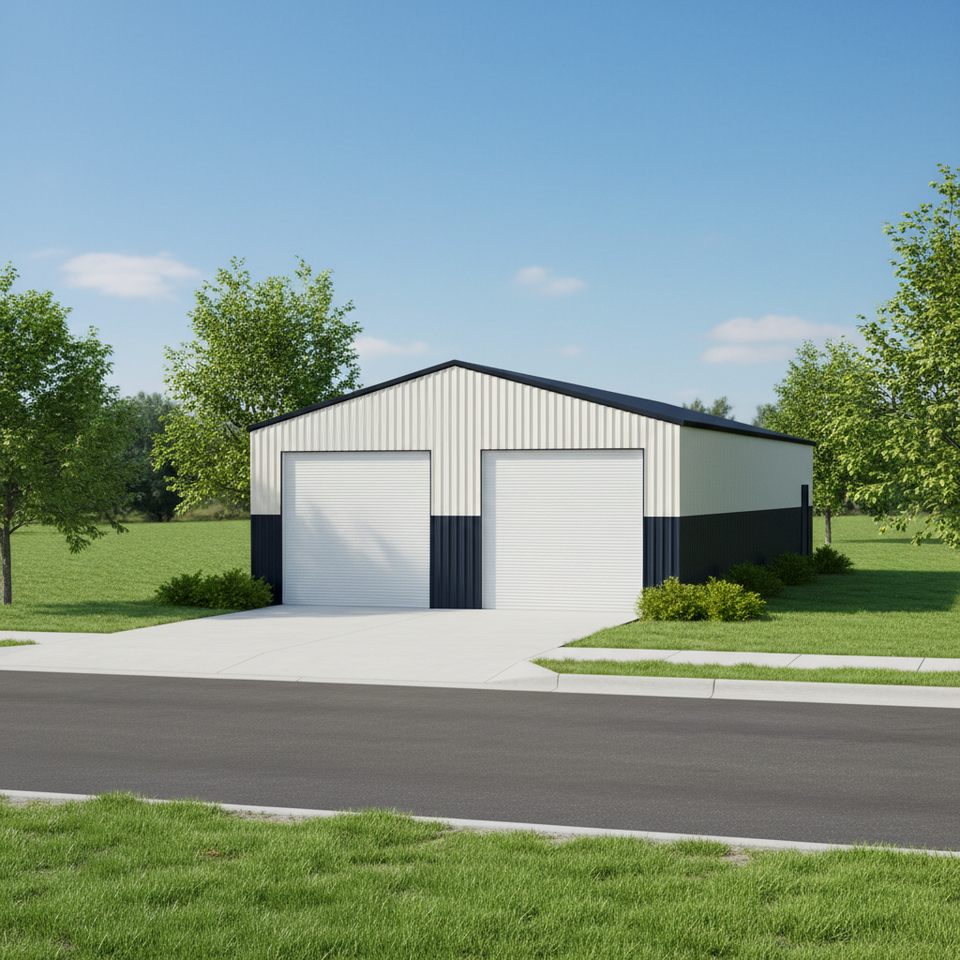 CG2541-H305 Factory Outlet Prefab Car Garage Metal Building Garage for ...