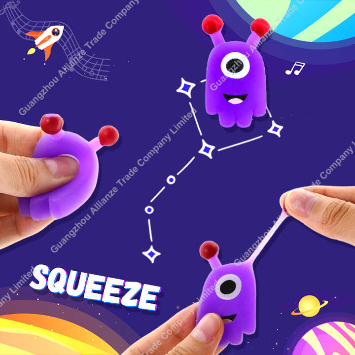 12 Styles Squeeze Toys Kawaii Cute Mini Alien Rocket Astronaut Planet ...