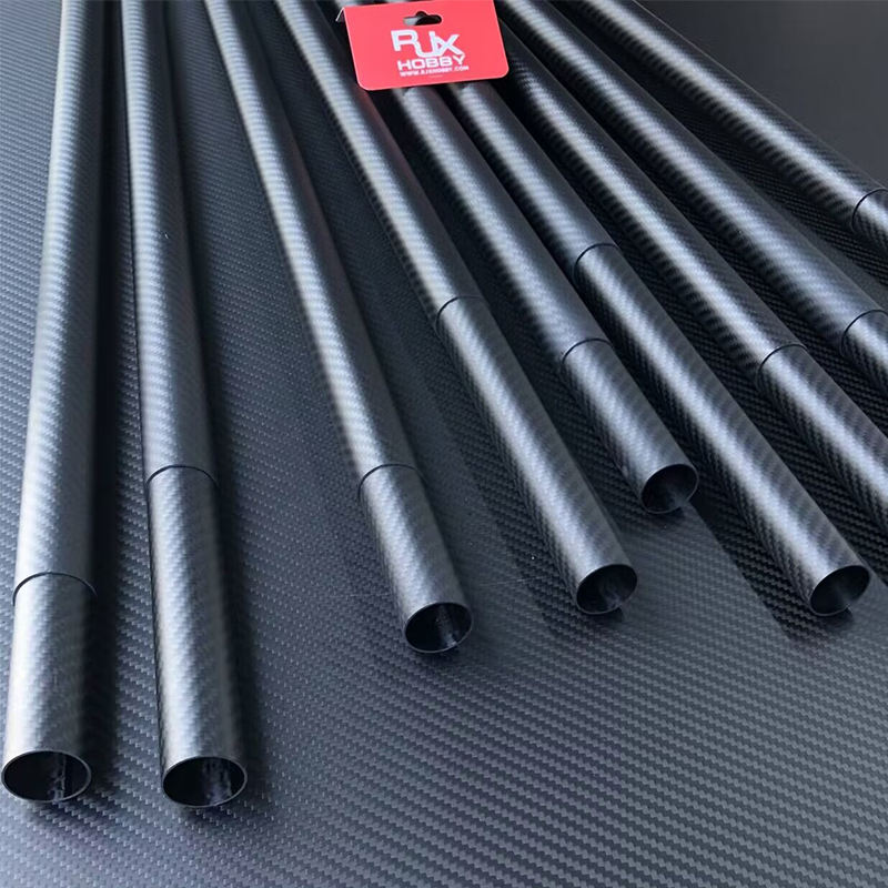 RJX Carbon Fiber Sliding Pipe RC Plane Aircraft Sleeve Wing Tube 3k ...