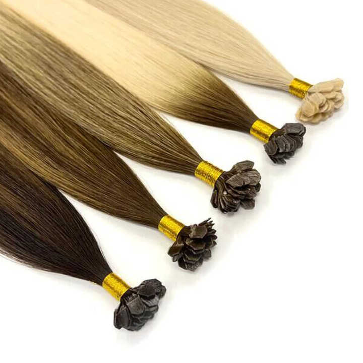 Highest Quality Keratin V Tip Hair Extensions Pre-bonded 100% Cuticle ...