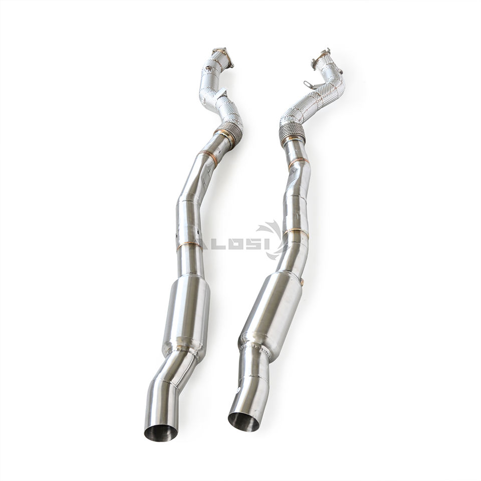 ALOSI Exhaust Downpipe for Continental GT 5.0T 2013-2018 1.5mm Thick ...