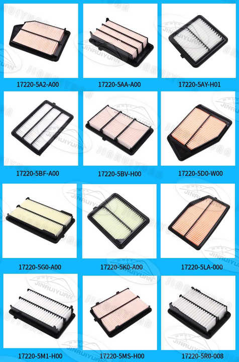 Manufacturer customized air filter for Honda civic crv accord crf dio ...