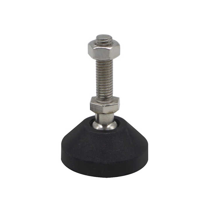 Foot Mount 40 Base M8*50 Bolt Rotatable Nylon Large Base Glides Rubber ...