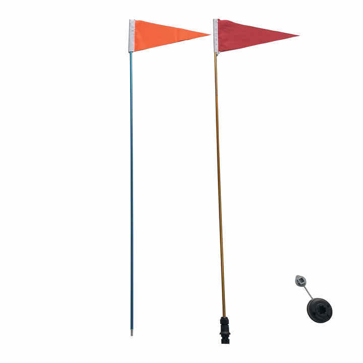 3 Section Folding Aluminum Pole Kayak Flags Universal Kayak Canoe ...