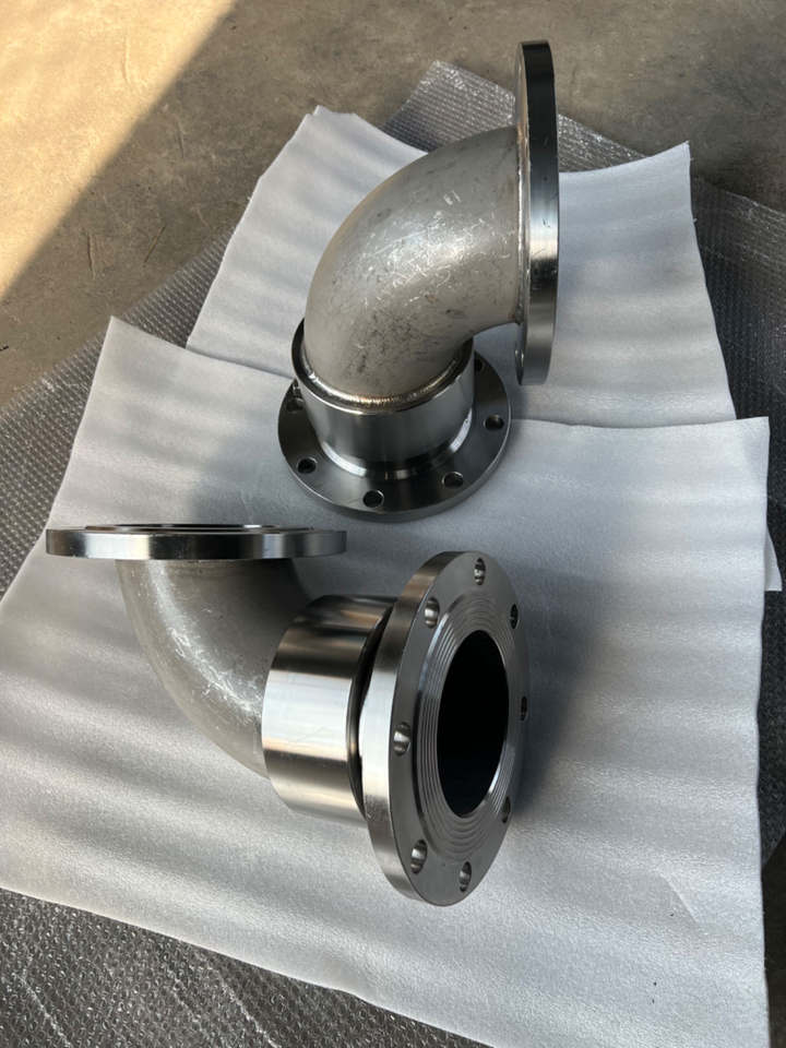 Metal Swivel Flange Conflat Flange 90 Degree Elbow DN 150 SS304