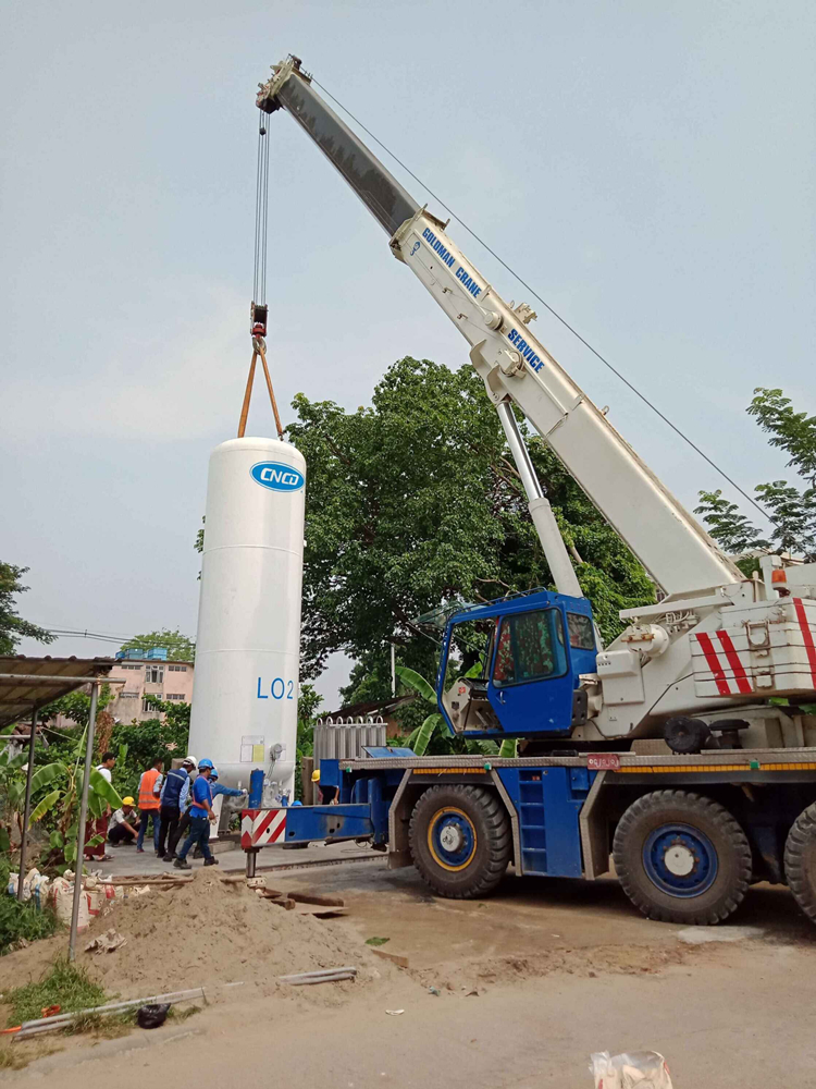 20m3 8bar Asme Standard Cryogenic Lo2 Tank Liquid Oxygen Pressure ...