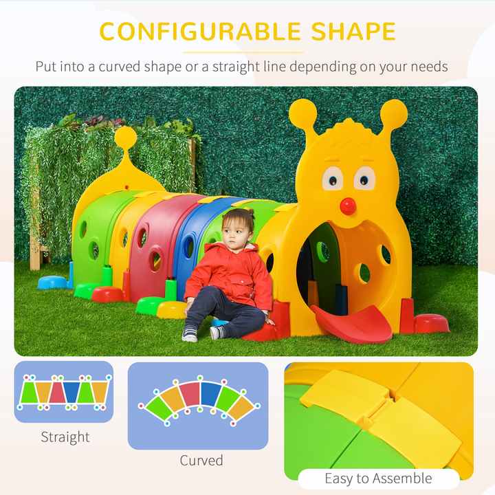 Climb-n-crawl Caterpillar Tunnel - Fun Kids Play Structure