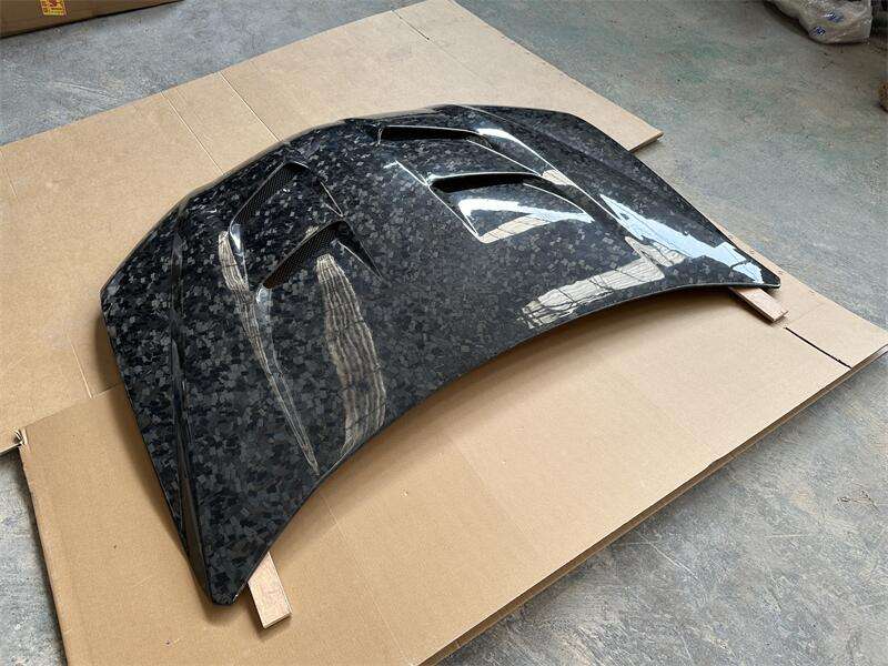 Forged Carbon Fiber Engine Vented Hood Bonnet Front Engine Hood Auto ...