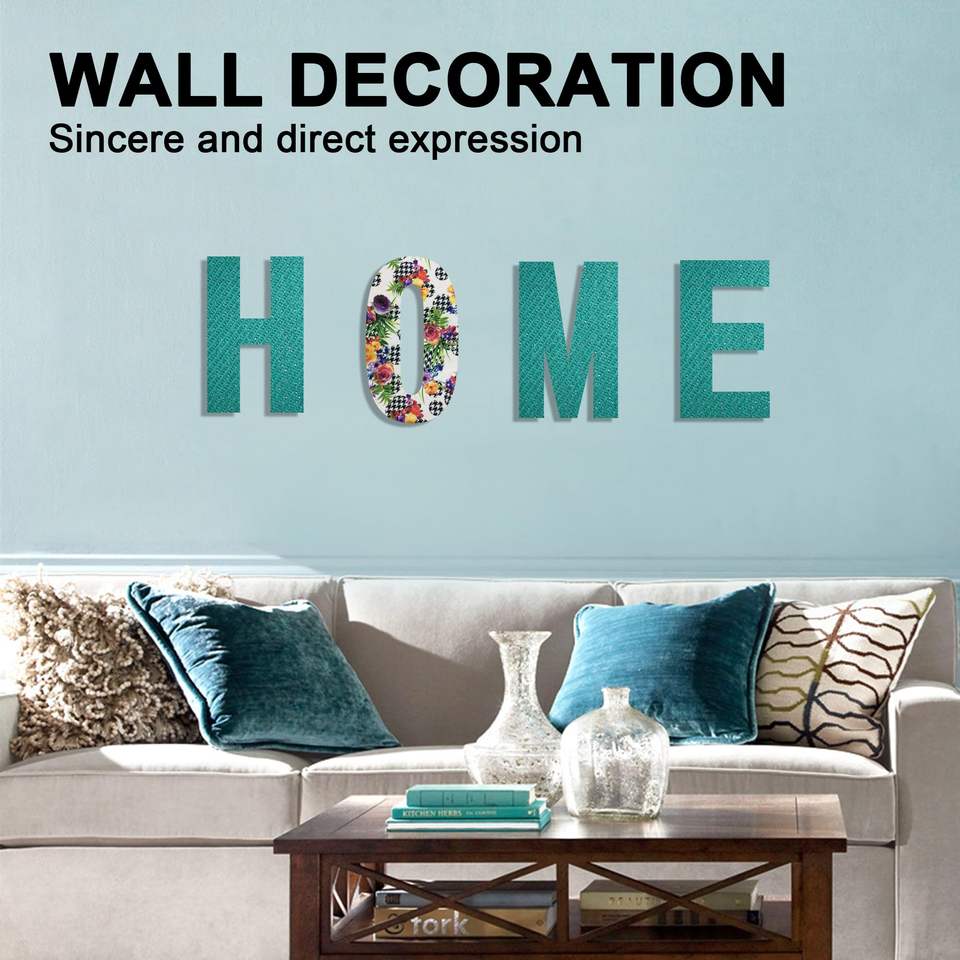 17 Inch Large Wooden Letters for Wall Decoration, 0.25 Inch Thick Blank ...