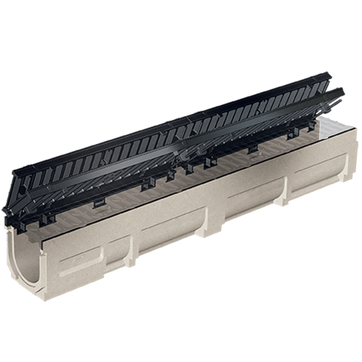 Plastic HDPE Linear Drain Outdoor Water Drain Channel Gutter Drainage U ...