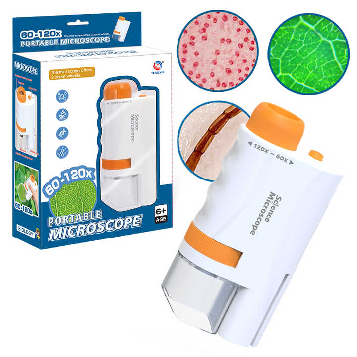 Petit Microscope Experiment Equipment - 60-120x Optical Science Kit