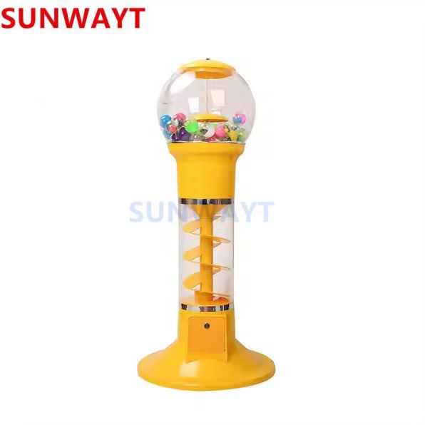 110 cm Height Coin Operated Spiral Bouncing Ball Capsule Toys Candy ...