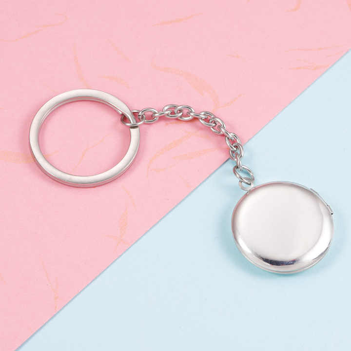 Wholesale Locket Phase Box Sublimation Keychain Stainless Steel ...