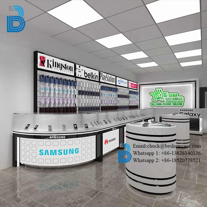 Customized Telephone Display showcase Mobile Phone Display Counter ...