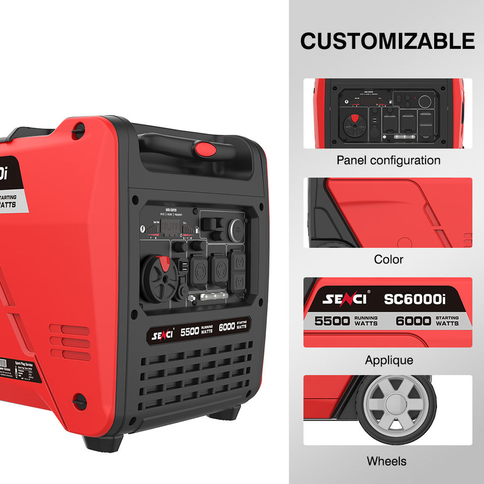 Senci 10kW Dual Fuel Inverter Generator - Portable Electronic Control ...