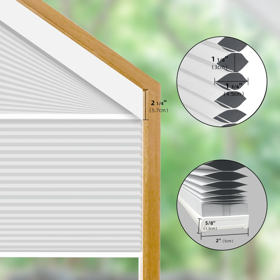Motorized Smart Trapezoid Honeycomb Blinds Irregular Electric Thermal ...
