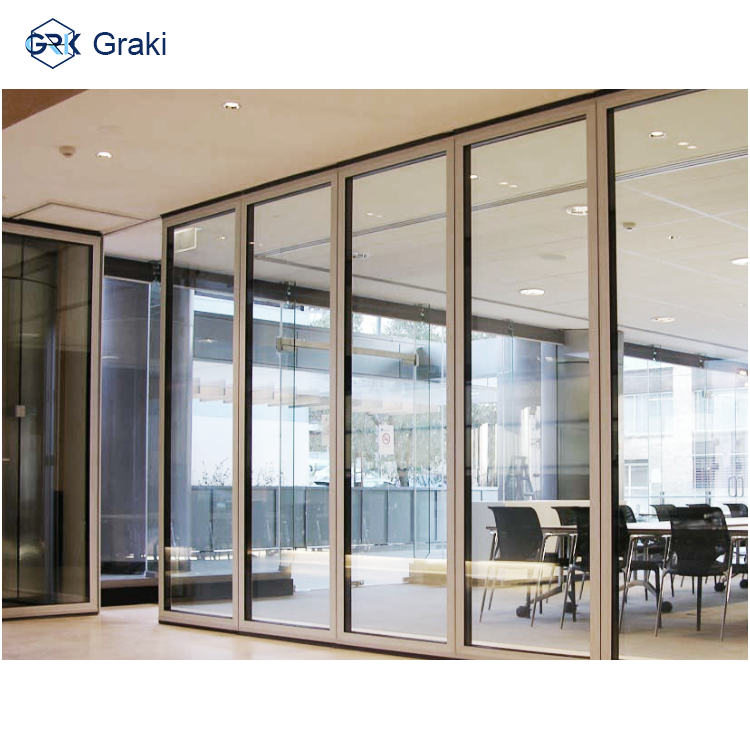 Fire Rated Steel Frame Glass Partitions with Modern Design Eco-Friendly ...