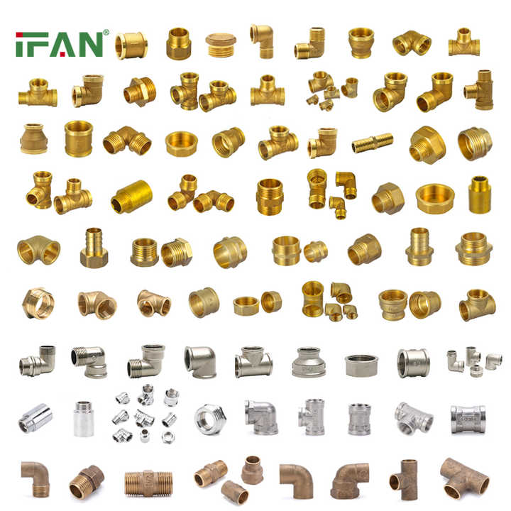 For Ifan High Pressure Brass Fittings 1/2''-2'' Threaded Nipple ...